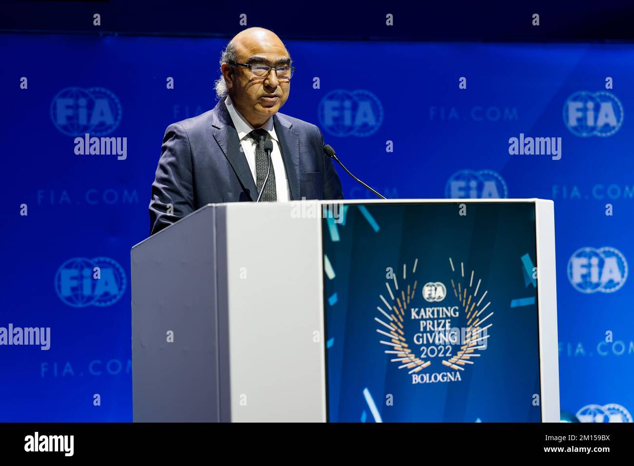 Bologna, Italy. 10th Dec, 2022. Ebrahim Akbar, FIA Karting president ...