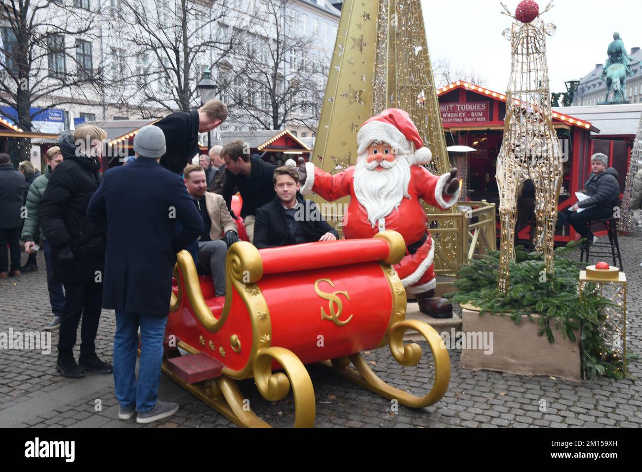 Copenhagen/Denmark/10 December 2022/ Christmas visitors and tourists at ...