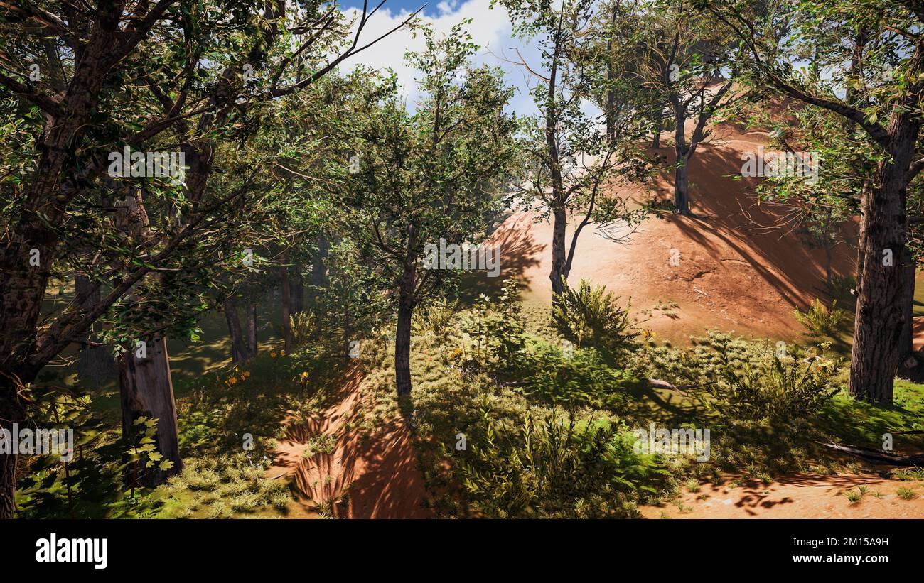 3D Render Background to ecology and sustainable development ...