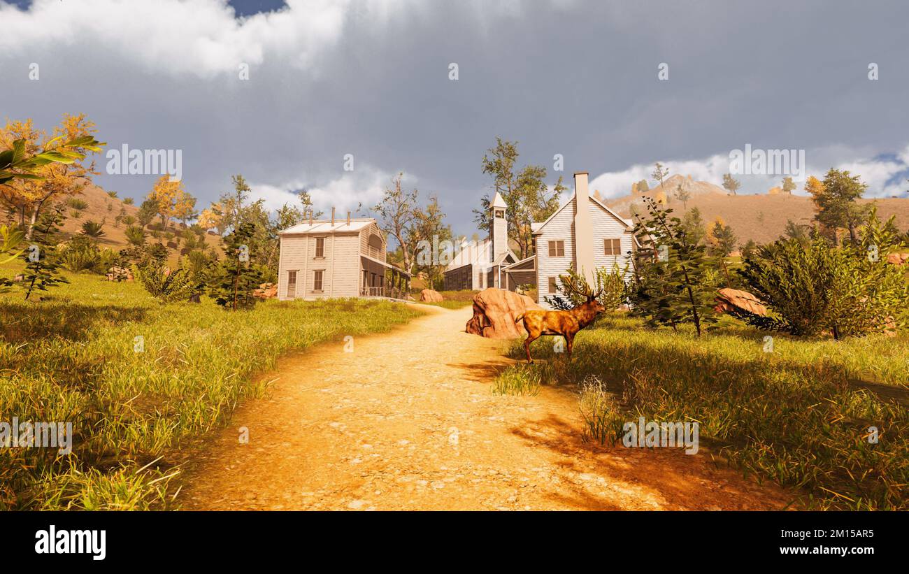 3D Render Background to ecology and sustainable development ...