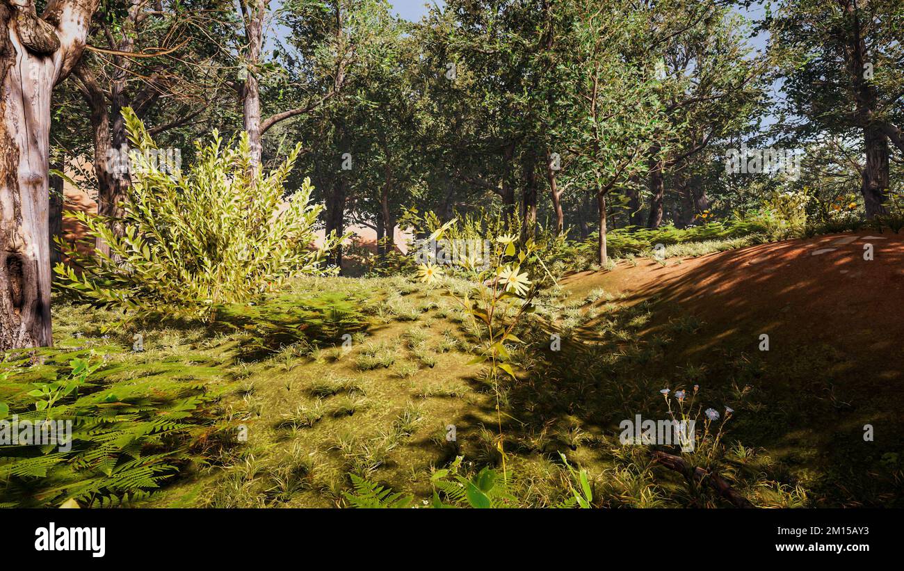 3D Render Background to ecology and sustainable development ...