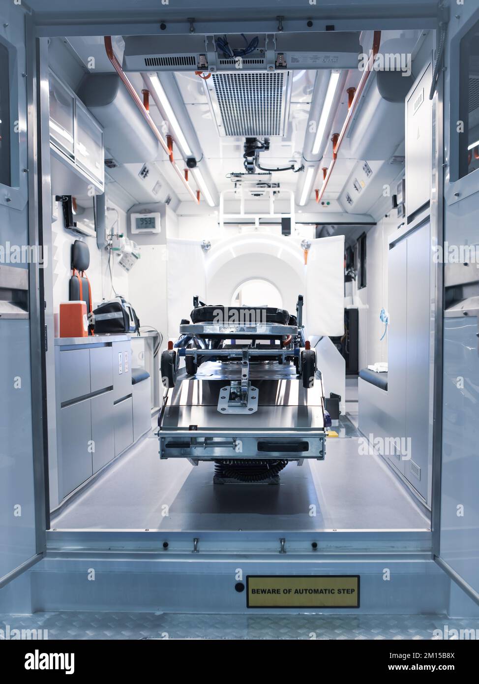 Emergency mobile stroke unit. Ambulance van furnishes services to ...