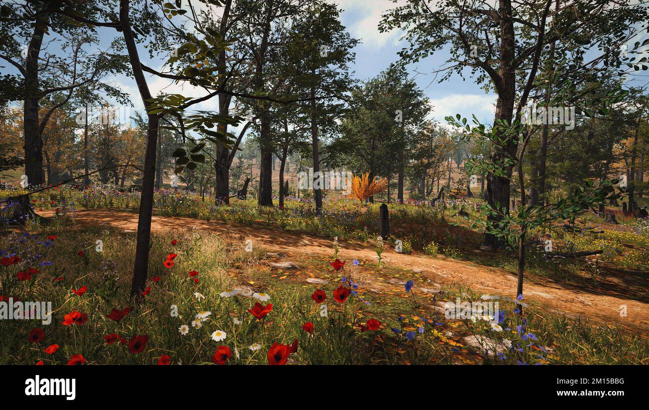 3D Render Background to ecology and sustainable development ...