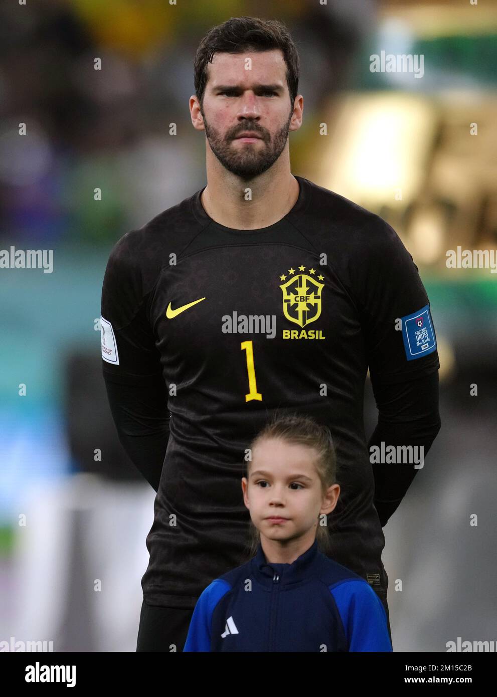 Brazil goalkeeper Alisson during the FIFA World Cup Quarter-Final match ...
