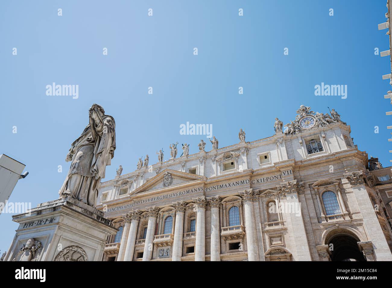 View of St Peter's Basilica in Rome, Vatican, Italy Stock Photo - Alamy