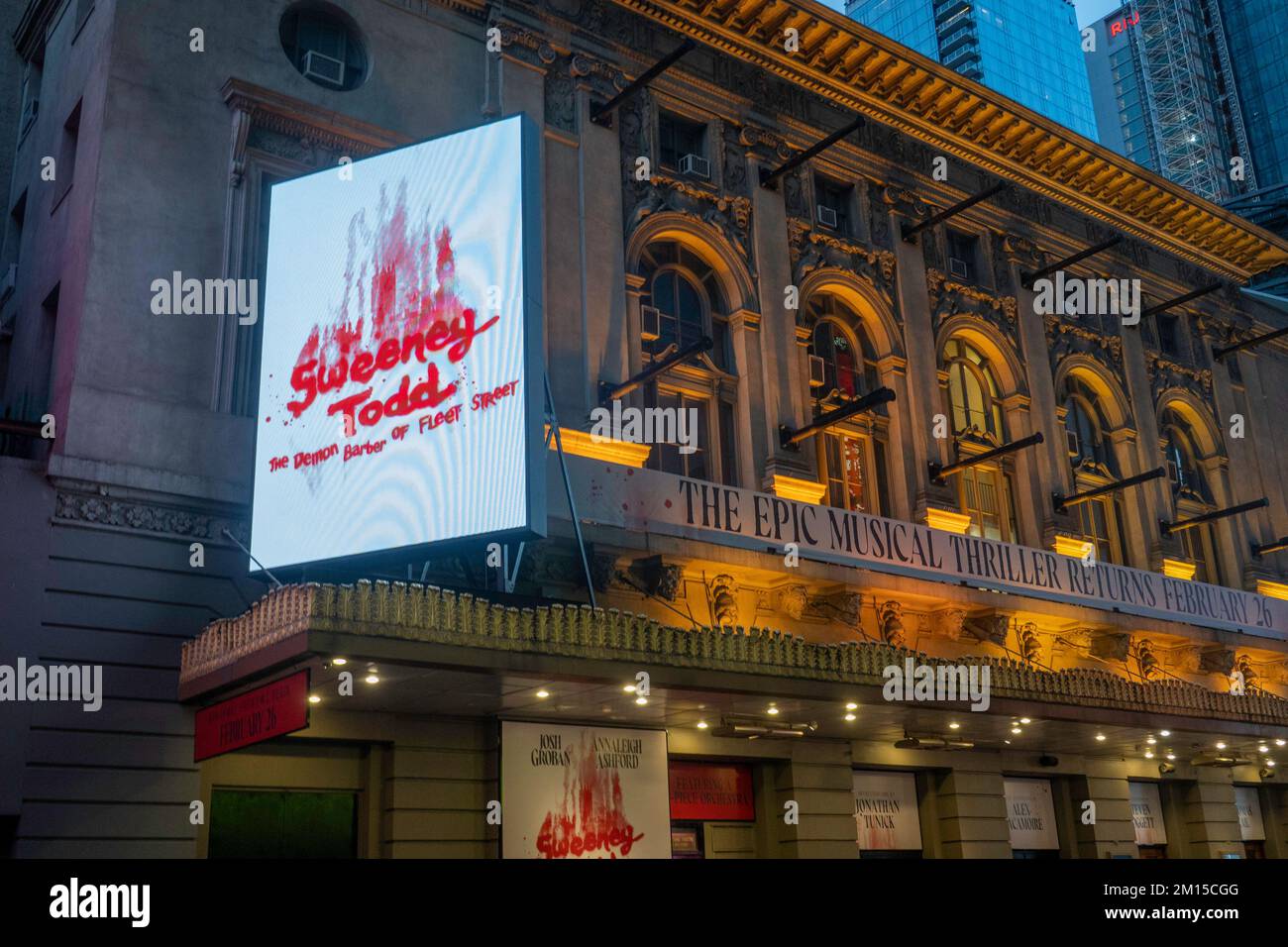 The Broadway musical "Sweeney Todd" will be performed at the Lunt ...