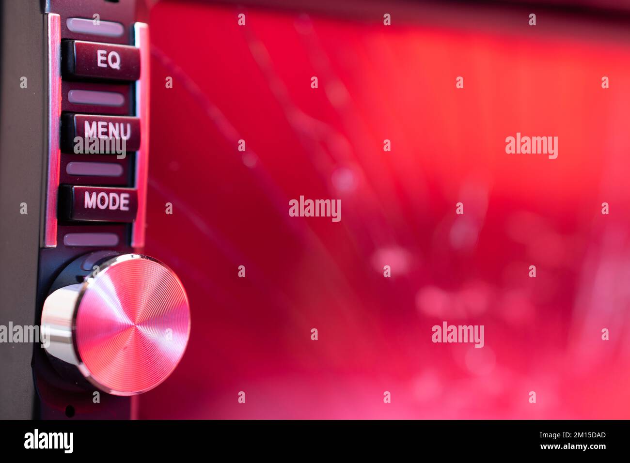 Car stereo volume controller with buttons Stock Photo - Alamy