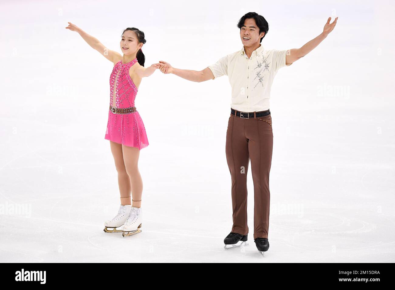 Turin, Italy. 10 December 2022. Haruna Murakami and Sumitada Moriguchi ...