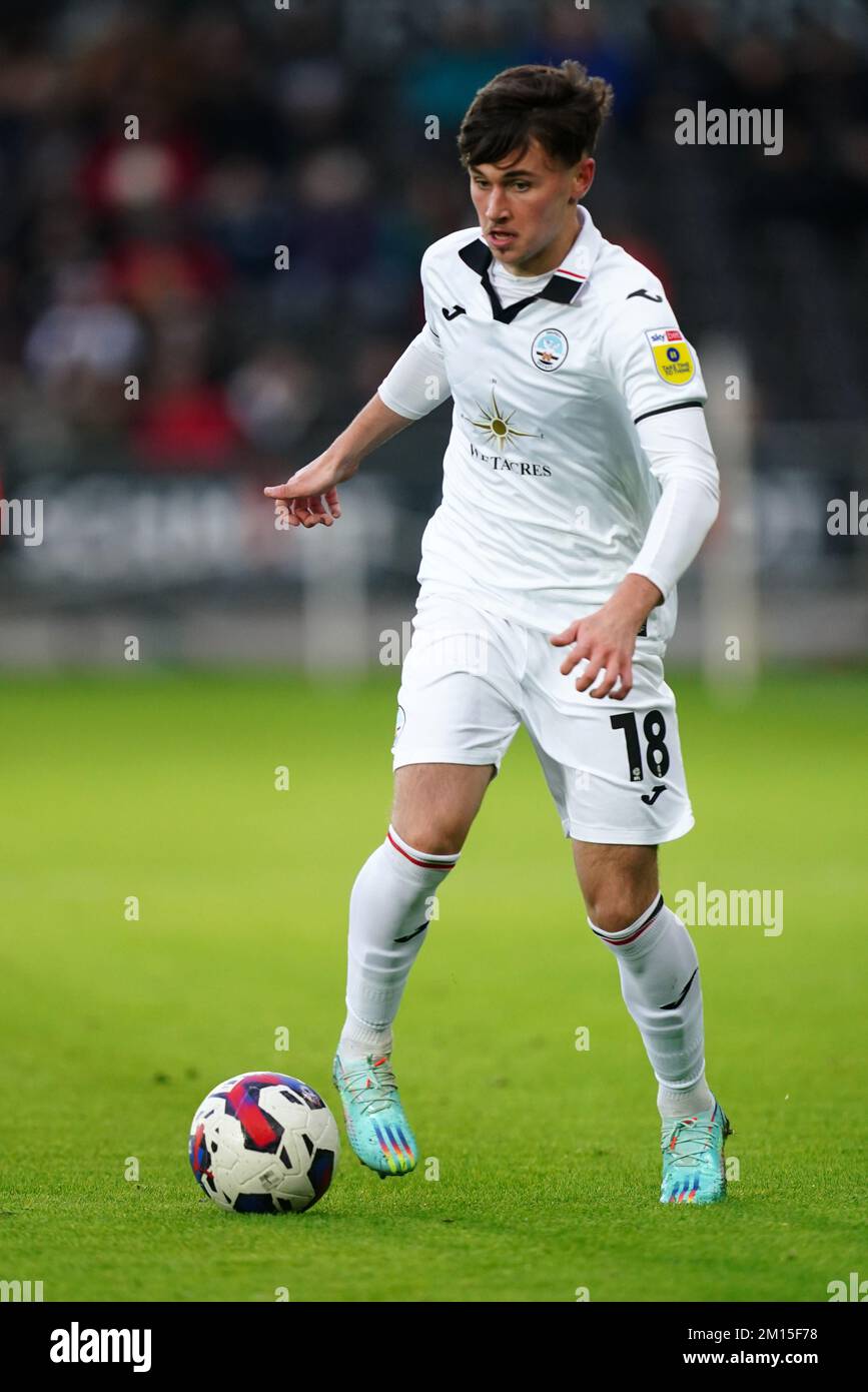 Swansea City's Luke Cundle during the Sky Bet Championship match at the ...