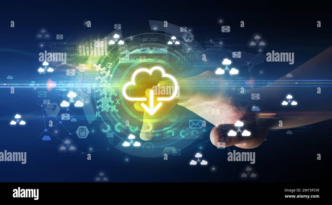 touching with soft gesture multimedia screen with future technology ...