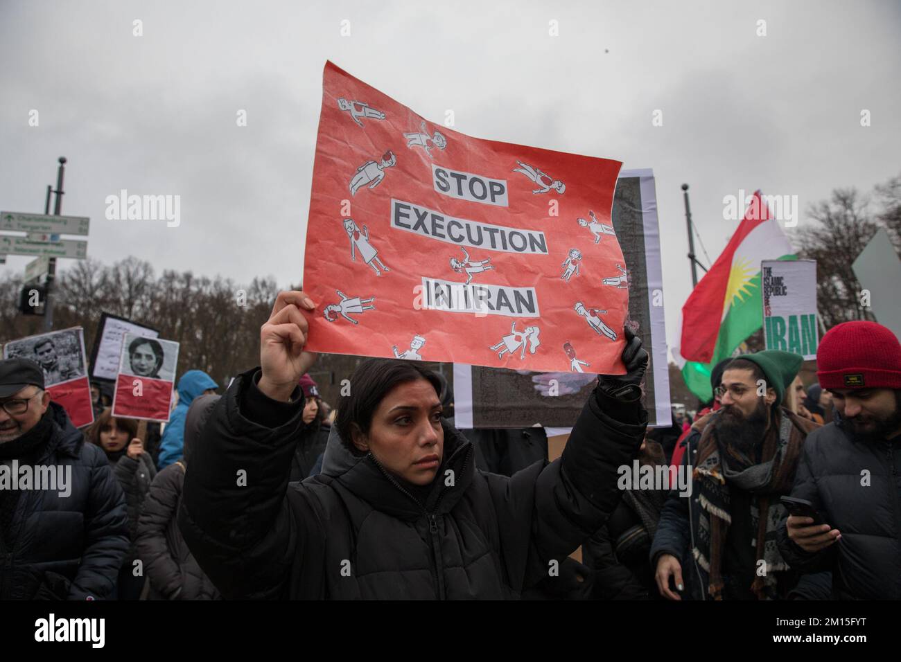 Berlin, Germany. 10th Dec, 2022. Many protesters in Berlin gathered for ...
