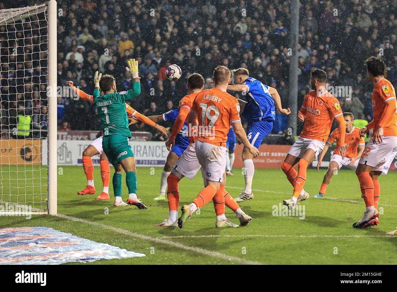 Marc Roberts #4 of Birmingham City heads on goal during the Sky Bet ...