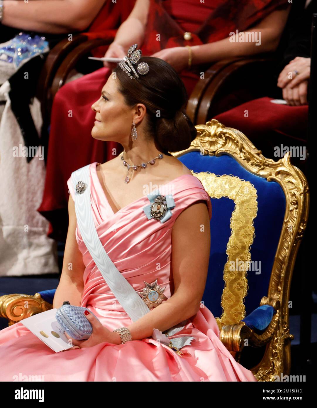 Crown Princess Victoria during the Nobel Prize award ceremony at the ...