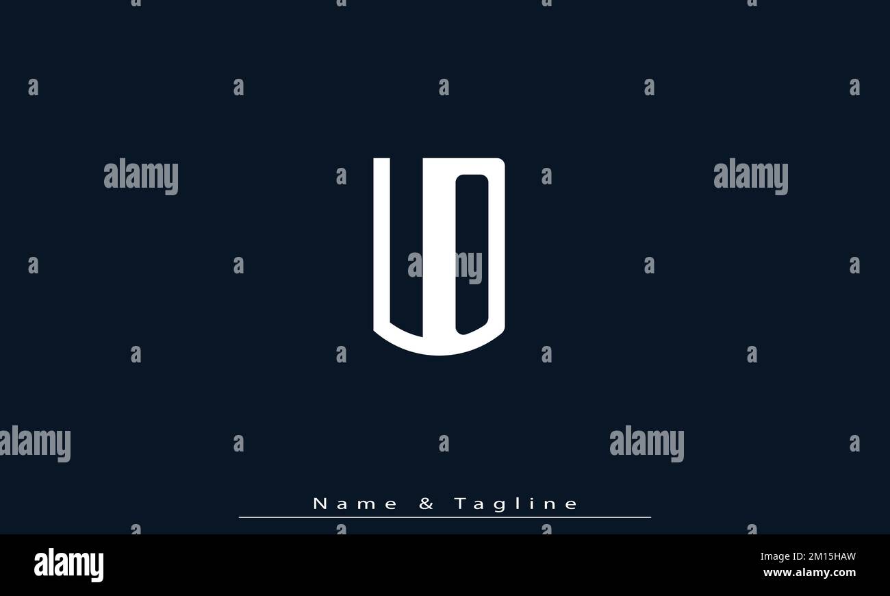 Alphabet letters Initials Monogram logo UO , OU Stock Vector Image ...