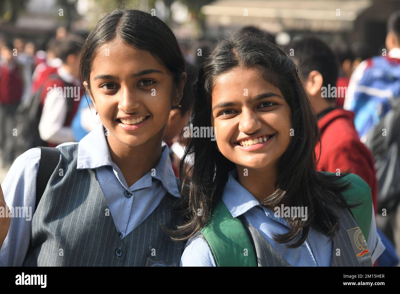 School students are in joyous mood visiting at the National Science ...