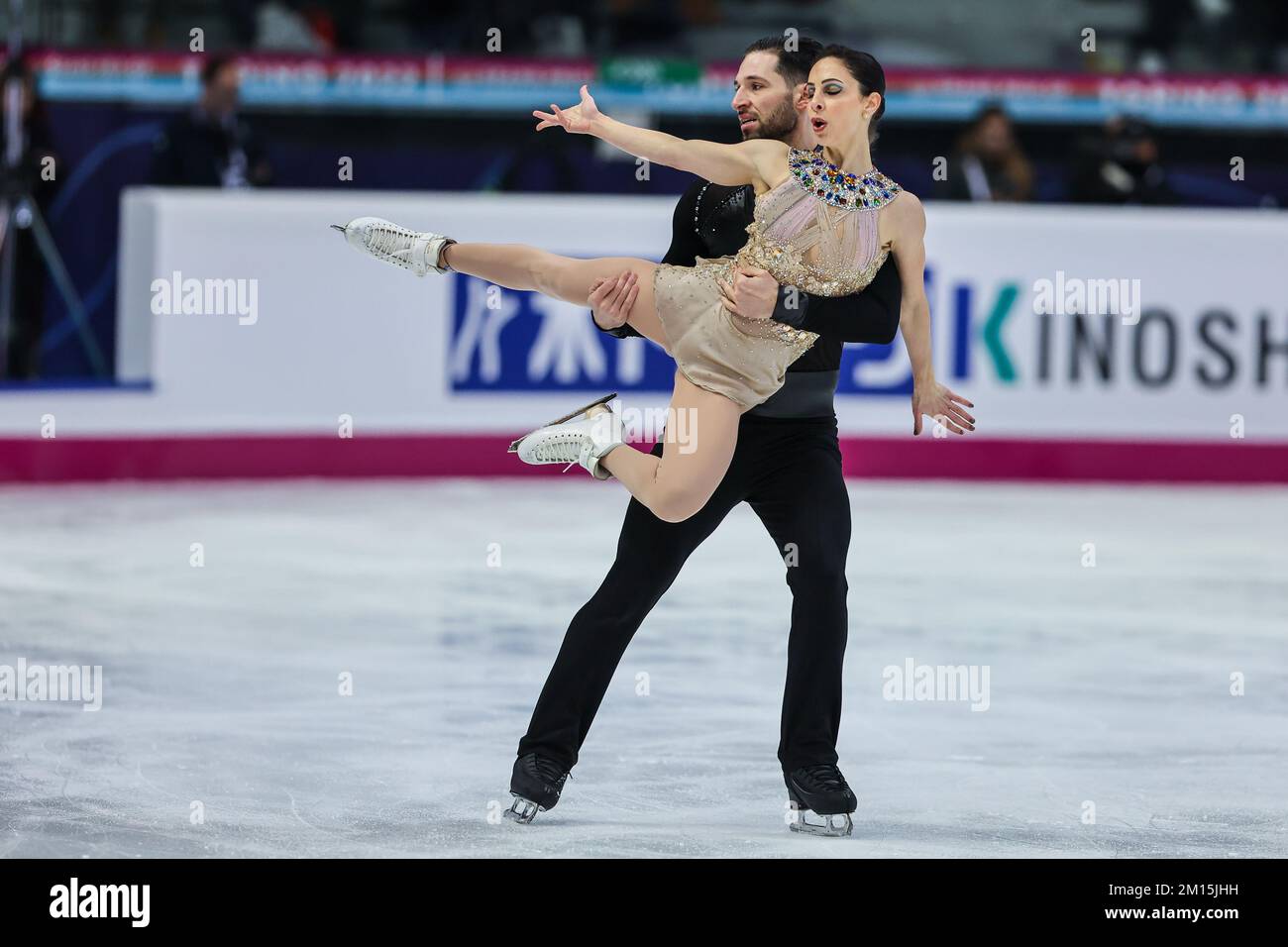 Turin, Italy. 09th Dec, 2022. Deanna Stellato-Dudek and Maxime ...