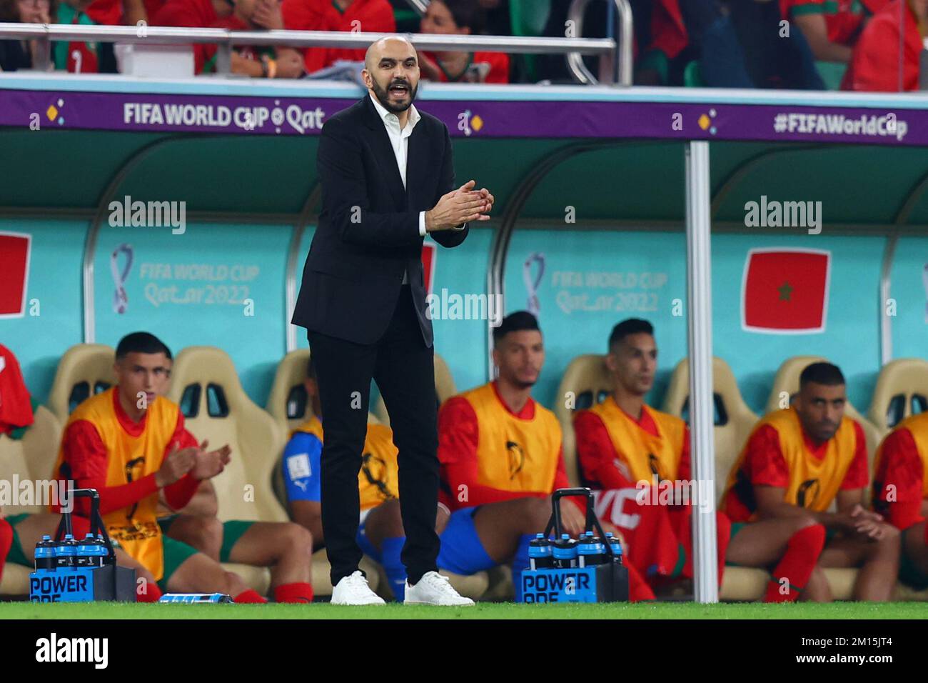 Doha, Qatar. 10th Dec, 2022. Soccer, World Cup, Morocco - Portugal, final round, quarterfinal ...