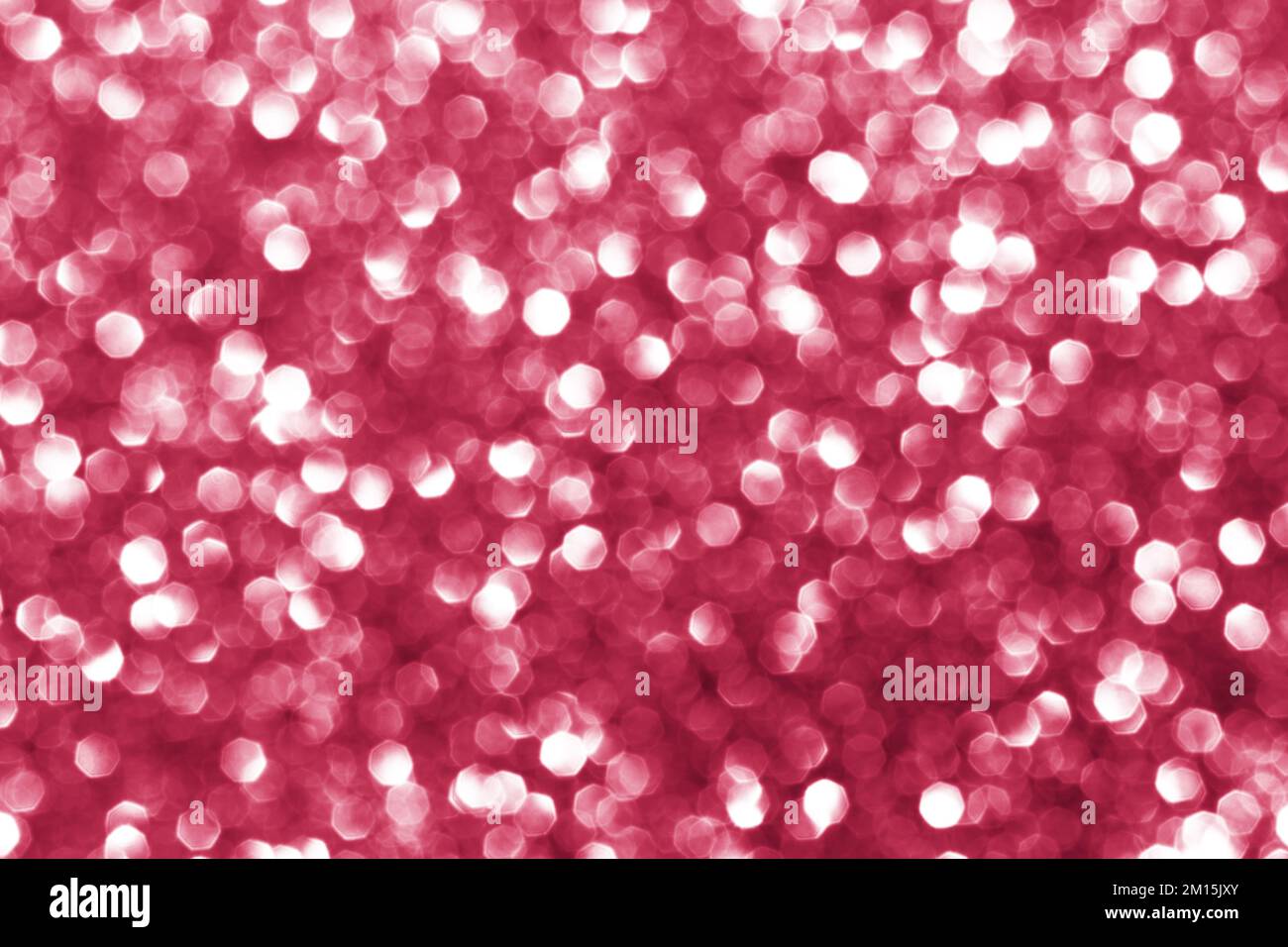 Trendy Viva Magenta Color of the Year 2023 Red glitter bokeh background Stock Photo - Alamy