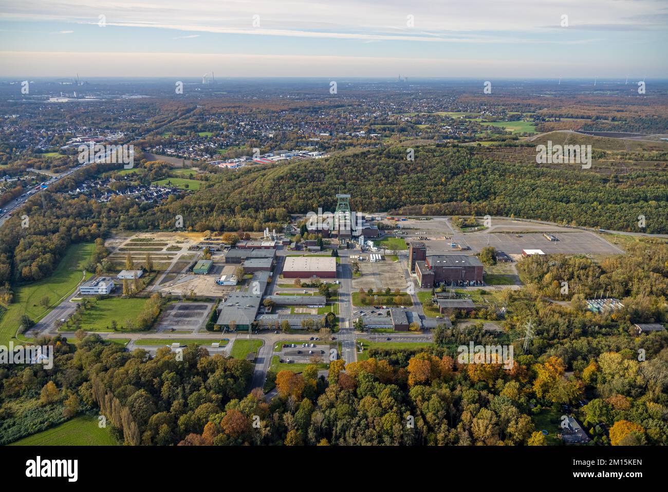 Aerial view, winding tower at Prosper Haniel mine in the Fuhlenbrock ...