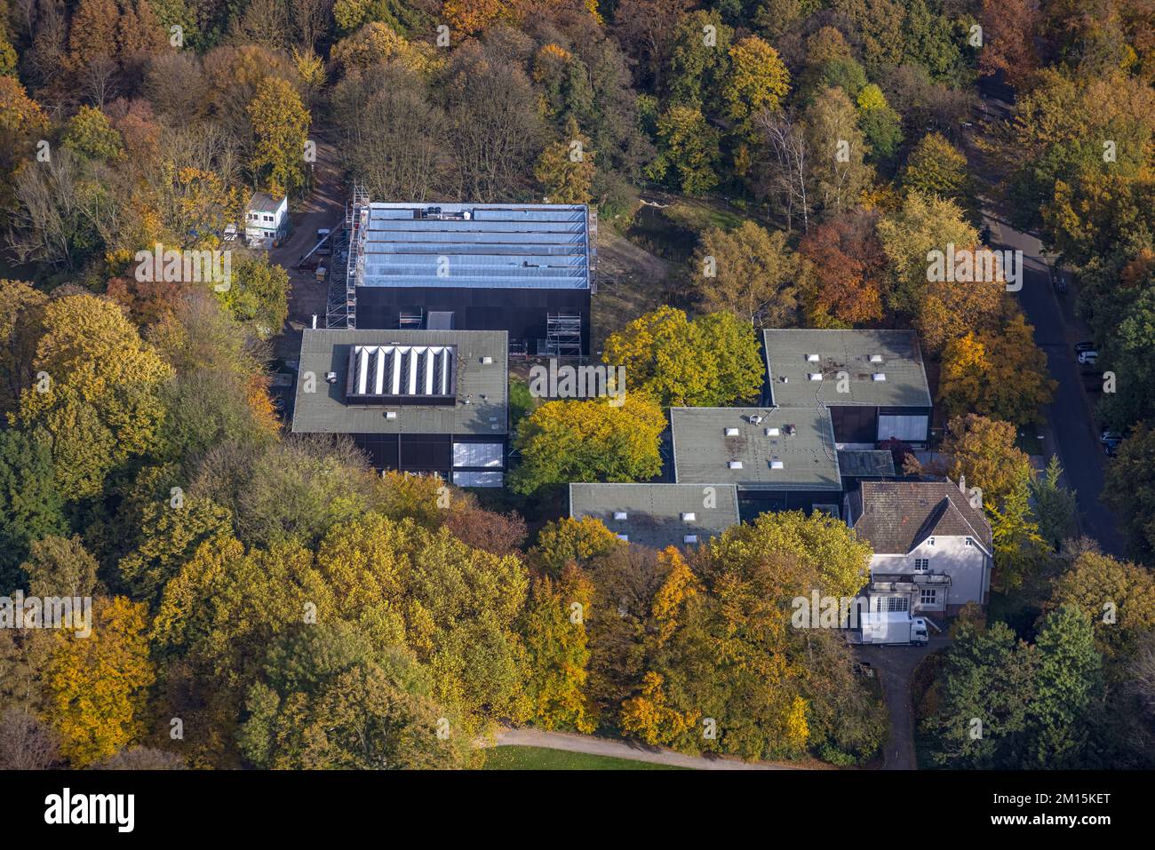 Aerial view, Josef Albers Museum Quadrat im Stadtgarten im Stadtteil ...