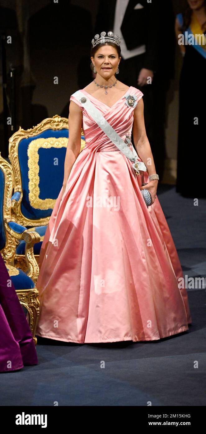 Crown Princess Victoria during the Nobel Prize award ceremony at the ...