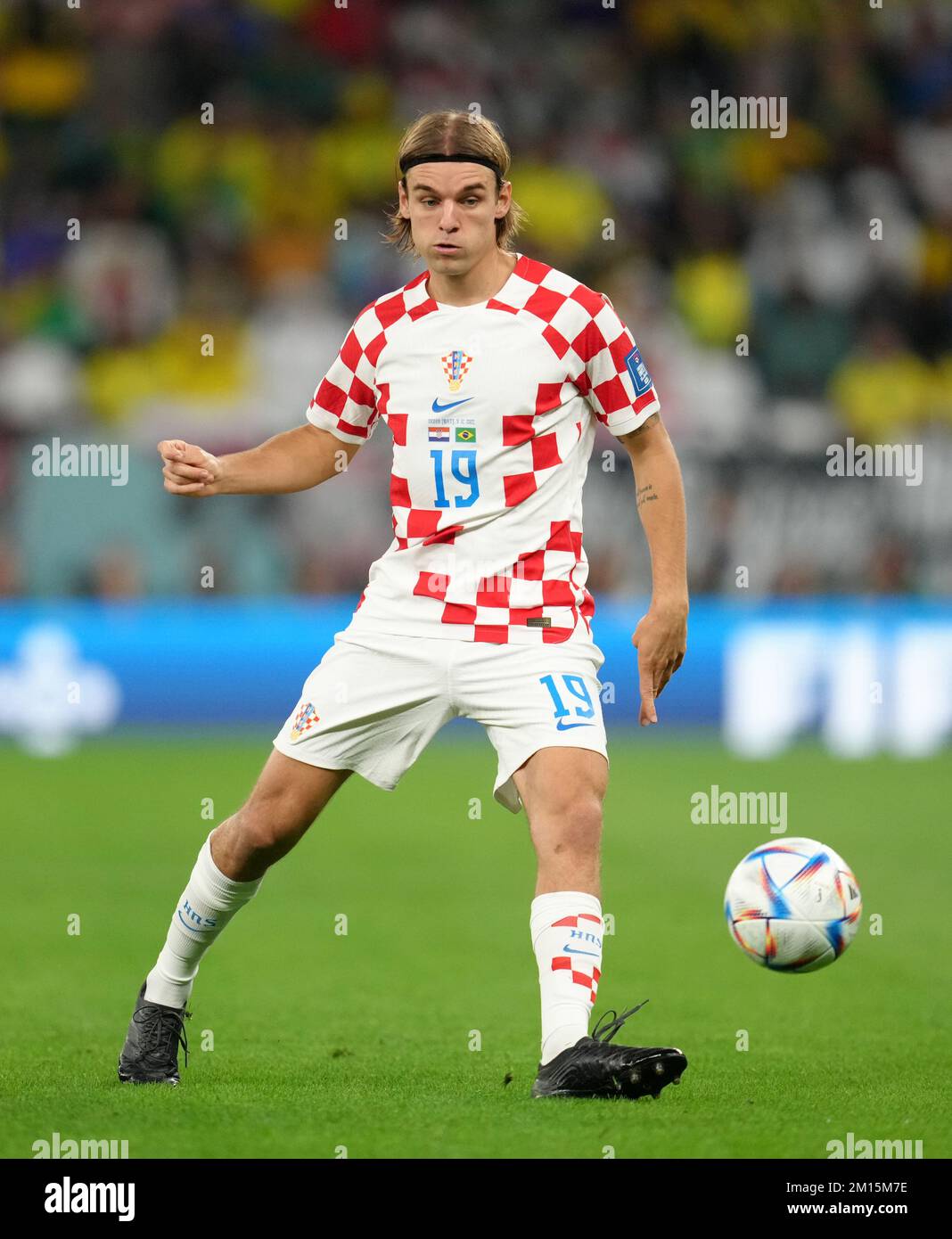 Croatia's Borna Sosa during the FIFA World Cup Quarter-Final match at ...