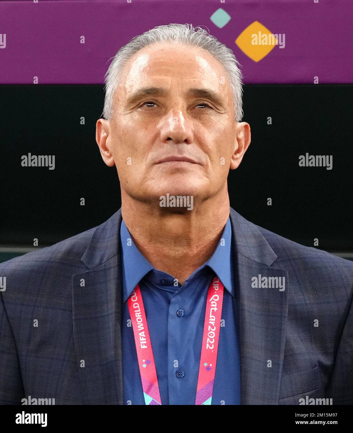 Brazil manager Tite before the FIFA World Cup Quarter-Final match at ...