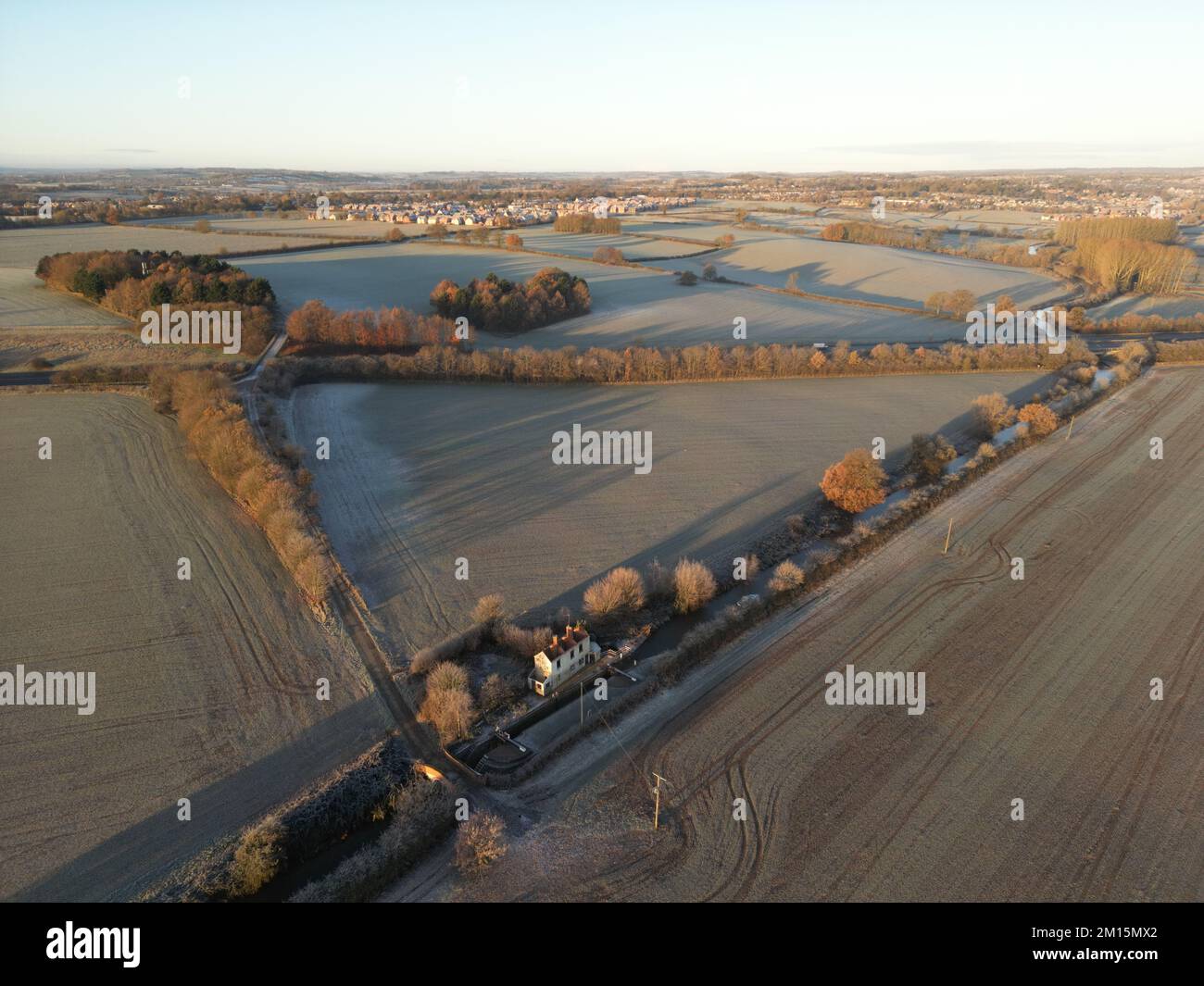Grants Lock Pyramid Triangle Aerial photo. Oxford canal. Oxfordshire ...