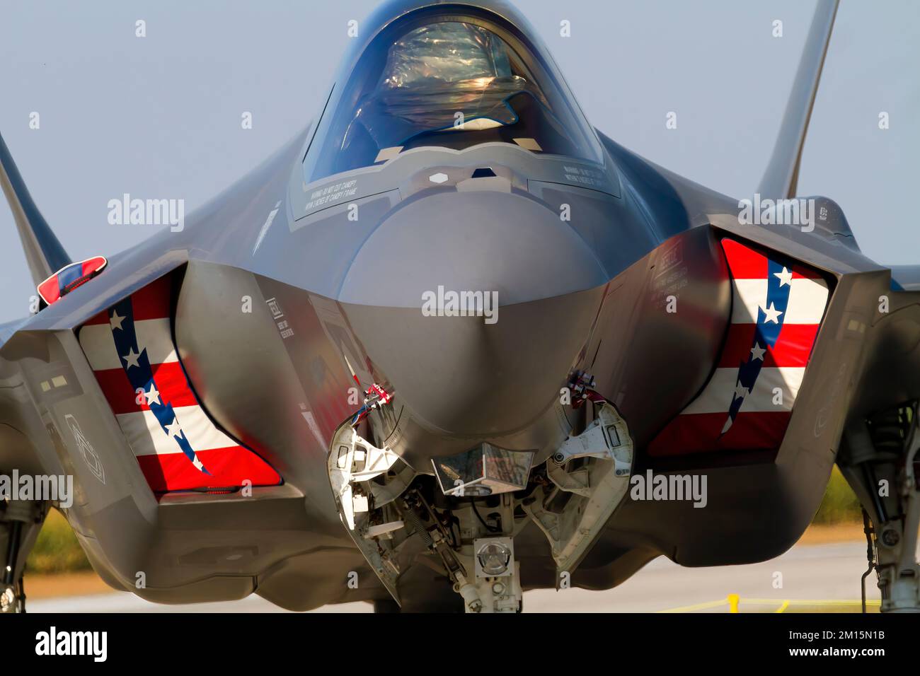 A Lockheed Martin F-35C Lightning II US Navy `Grim Reapers` jet fighter ...