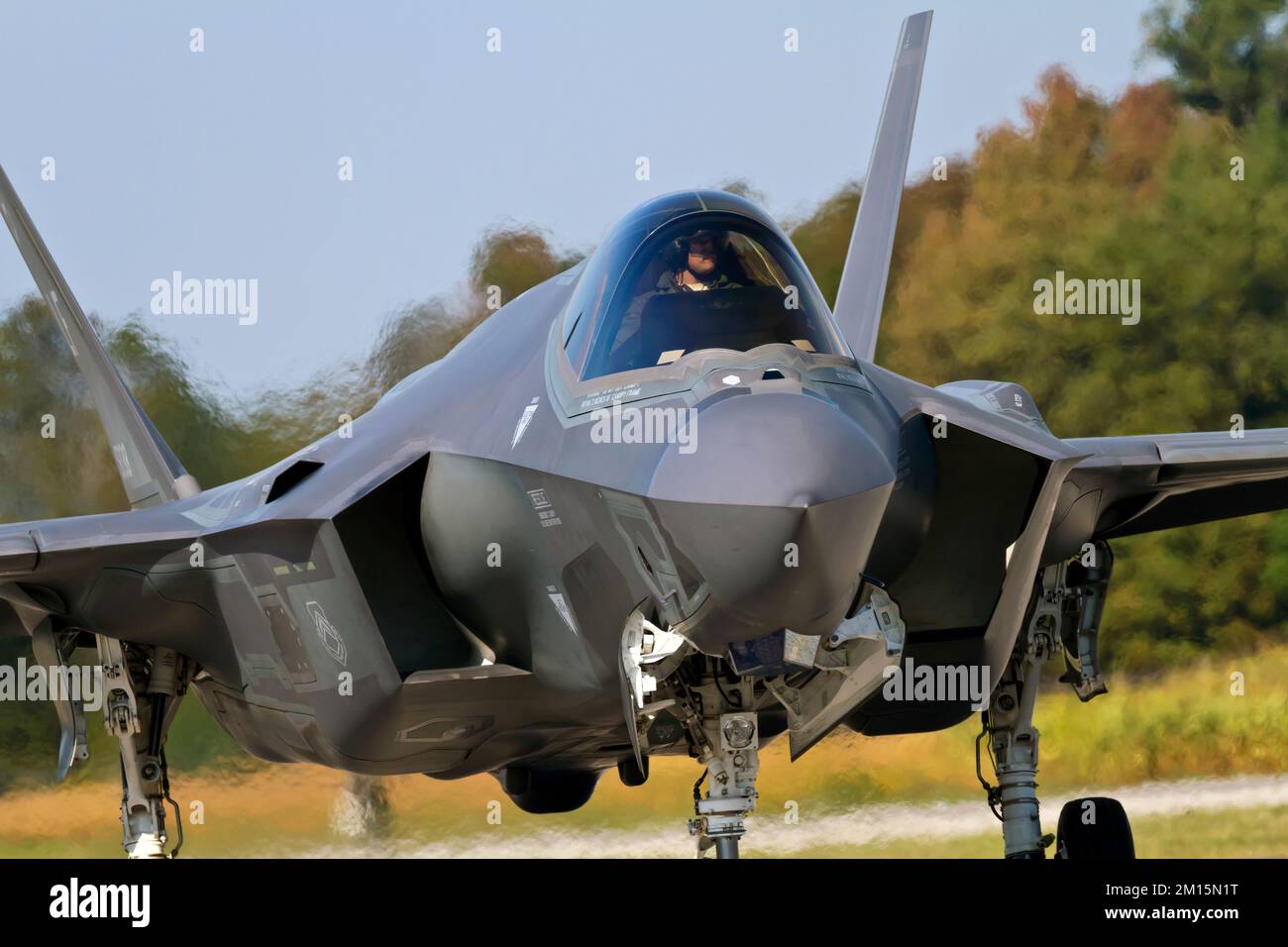 A Lockheed Martin F-35C Lightning II US Navy `Grim Reapers` jet fighter ...