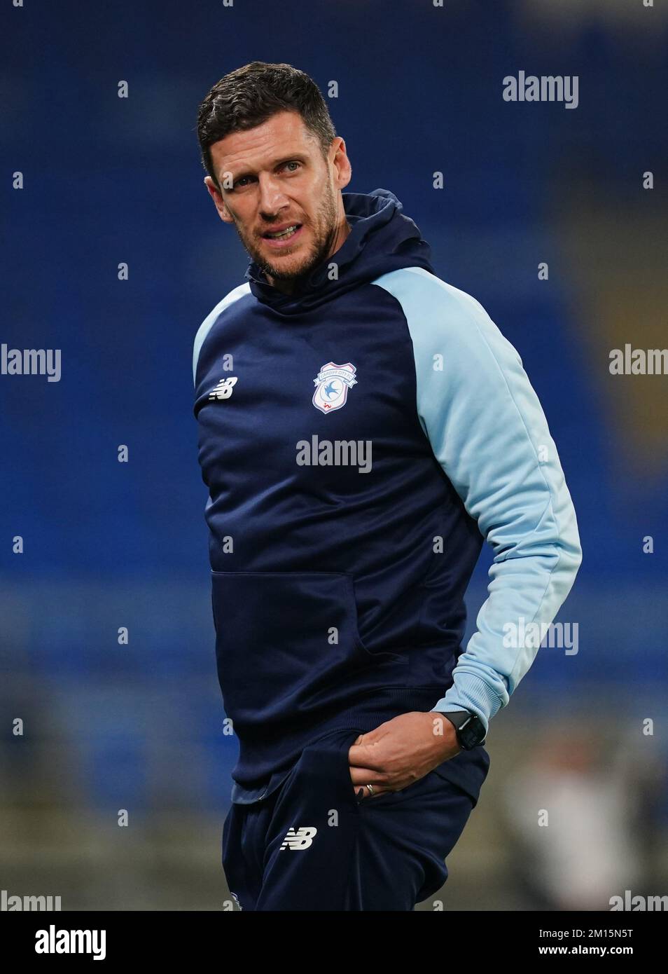 Cardiff City manager Mark Hudson during the Peter Whittingham Memorial ...