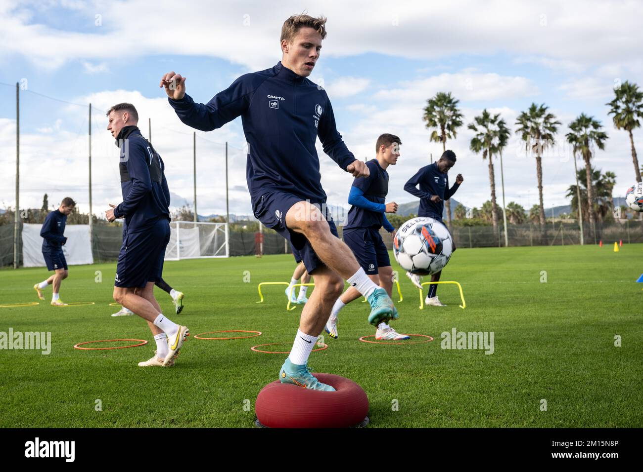 Gent's Matisse Samoise pictured during a training session at the winter ...