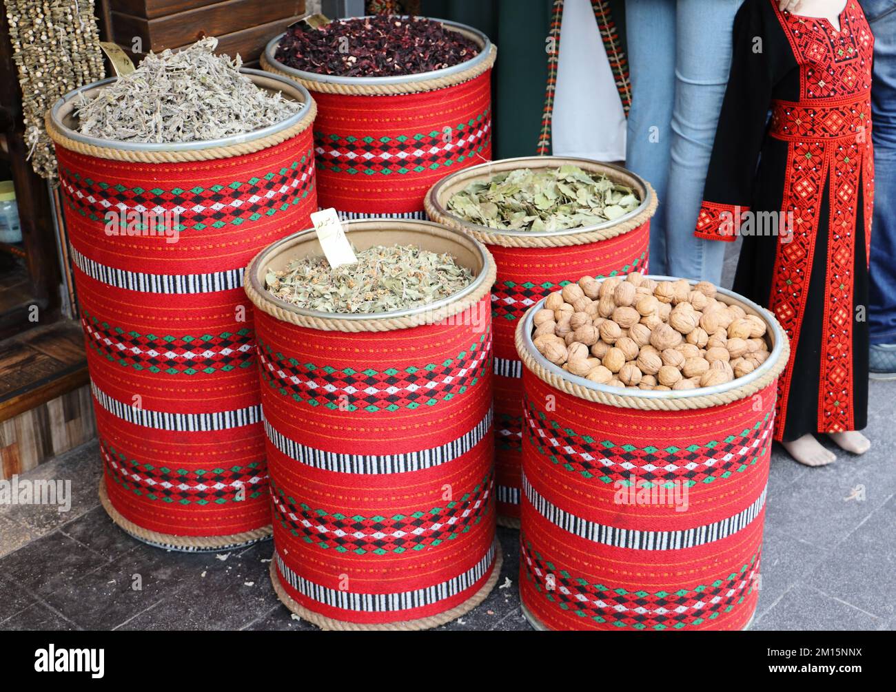 Dried fruits at the Spice Market in Amman, Jordan Stock Photo - Alamy