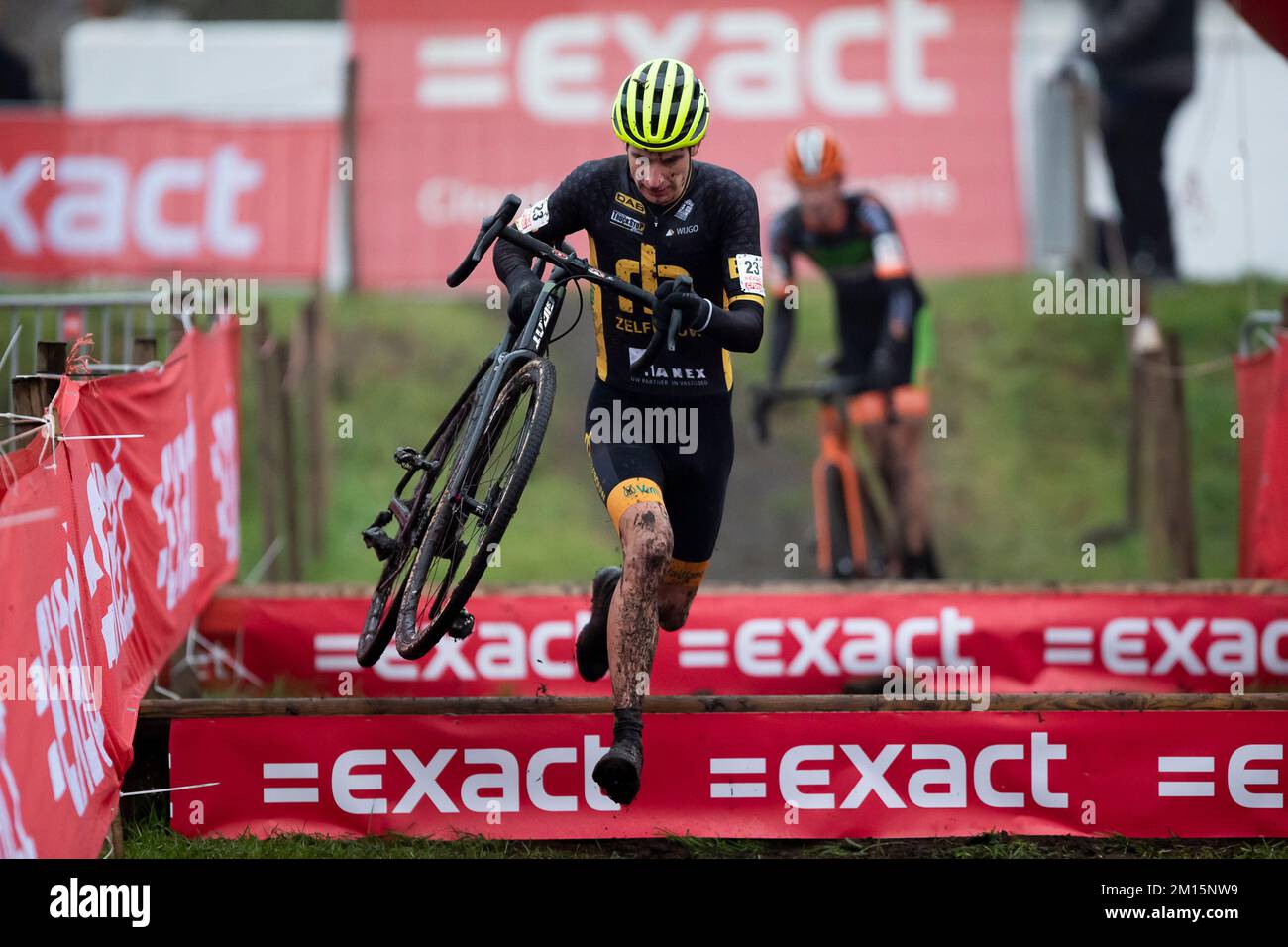 Belgian Seppe Rombouts pictured in action during the men elite race of ...