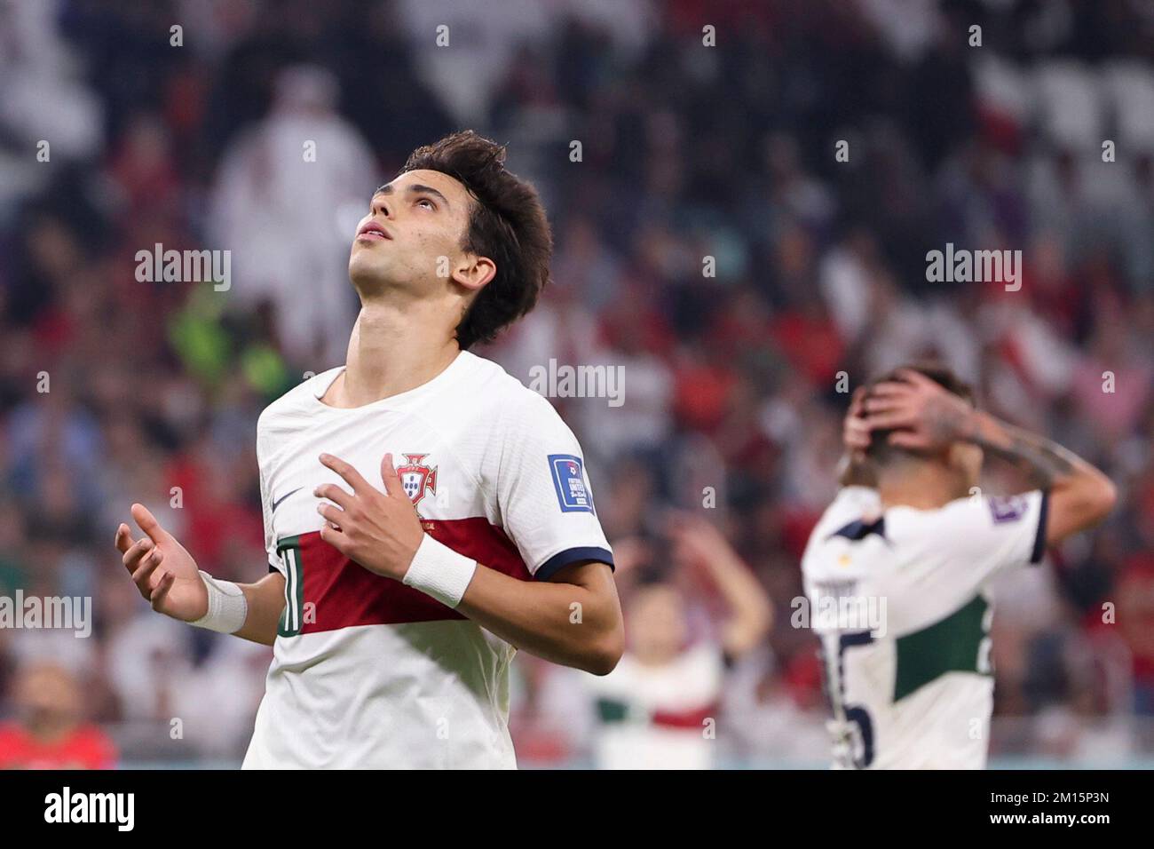 Doha, Qatar. 10th Dec, 2022. Joao Felix of Portugal reacts after ...
