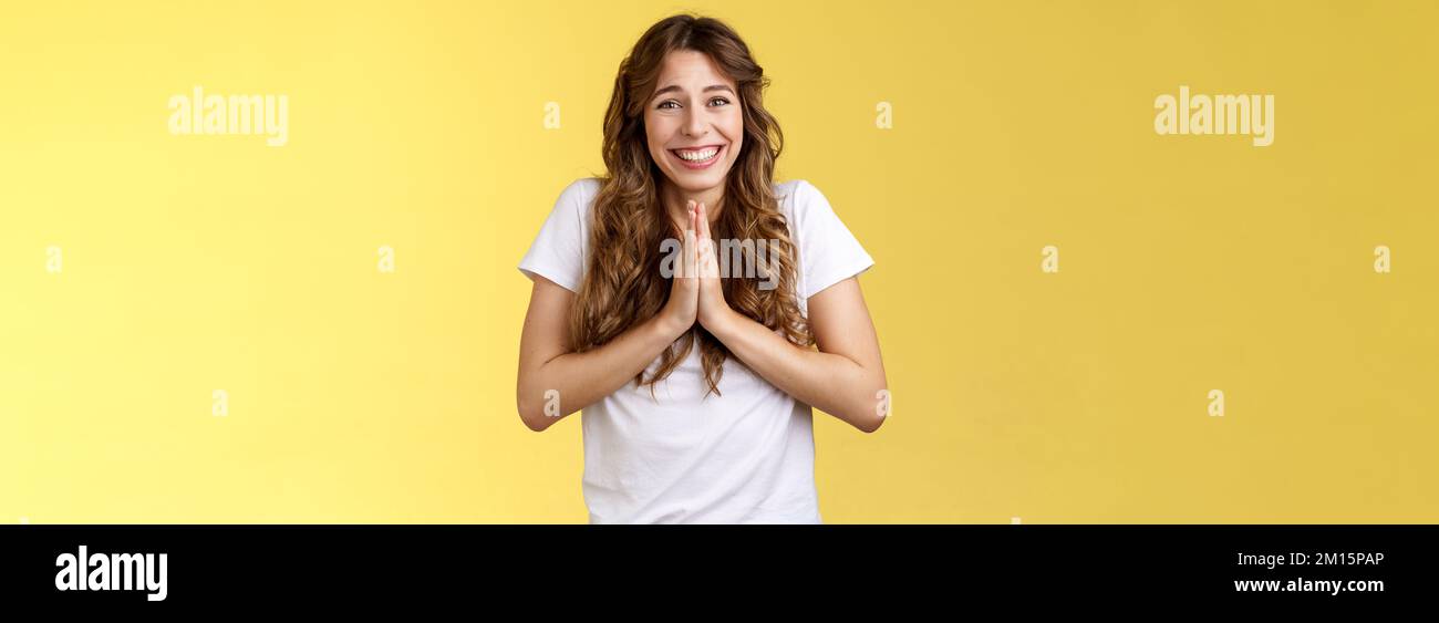 Girl grateful effort thanking dearly bottom heart appreciate help ...