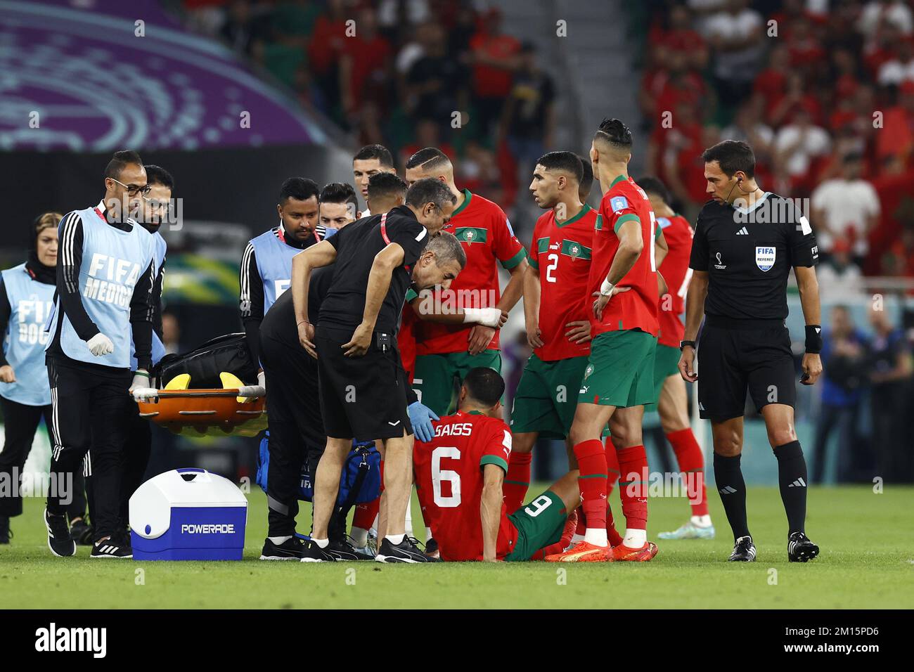 DOHA - Qatar, 10/12/2022,DOHA - Romain Saiss of Morocco during the FIFA ...