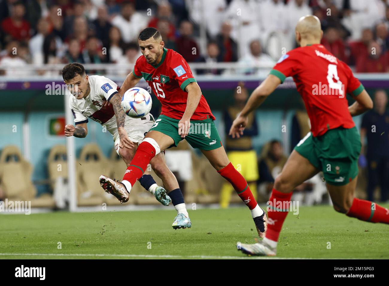 DOHA - Qatar, 10/12/2022,DOHA - (l-r) Otavio of Portugal, Selim Amallah ...