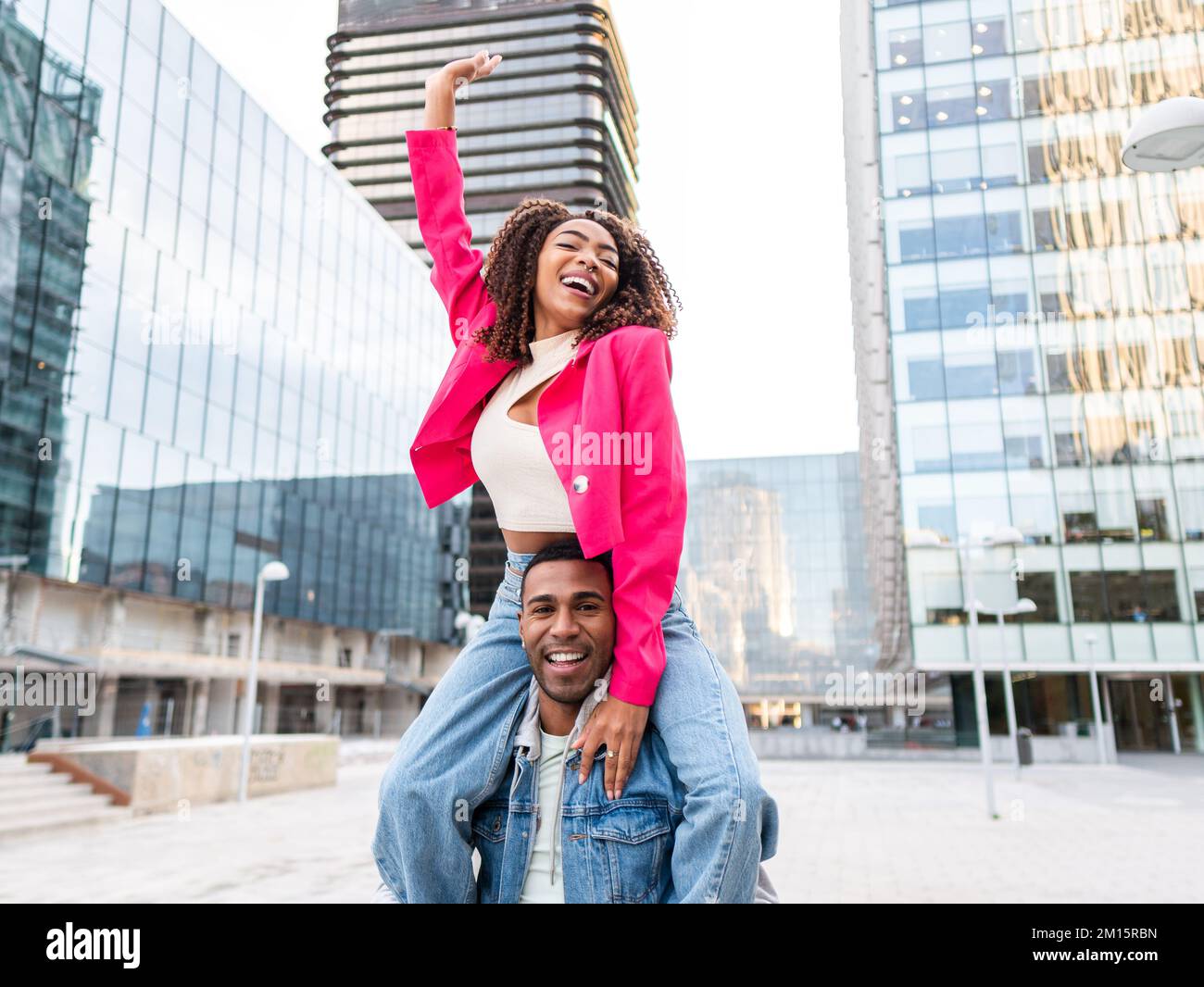 Shoulder ride hi-res stock photography and images - Alamy