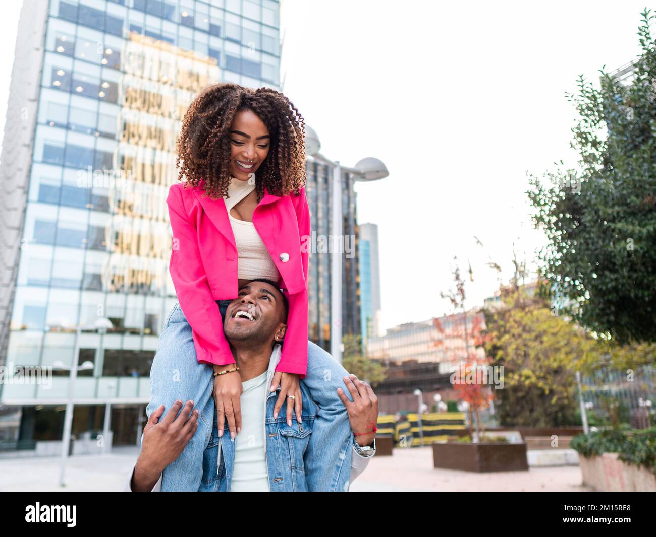 Shoulder ride hi-res stock photography and images - Alamy