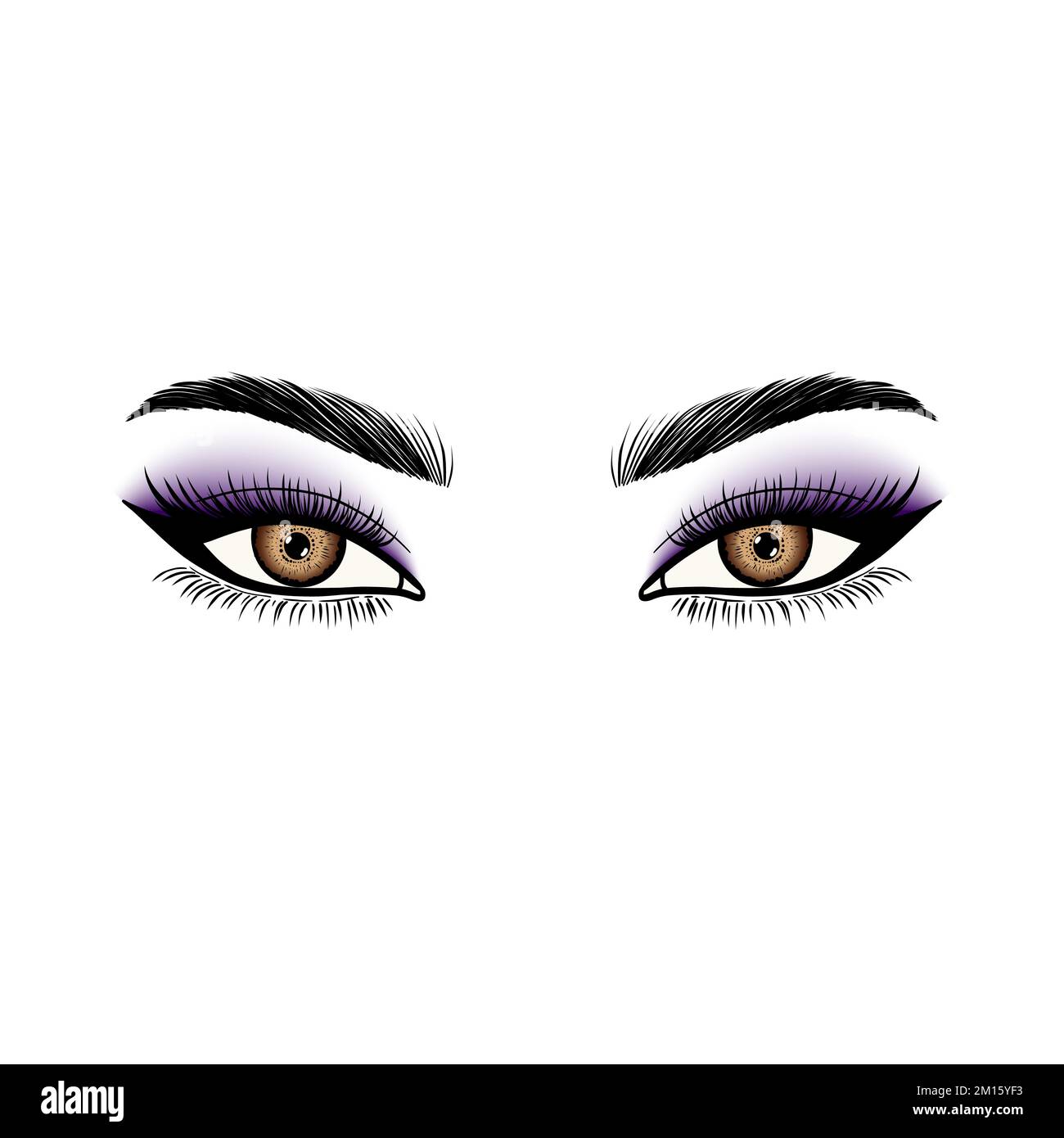 Eyes brows Stock Vector Images - Alamy