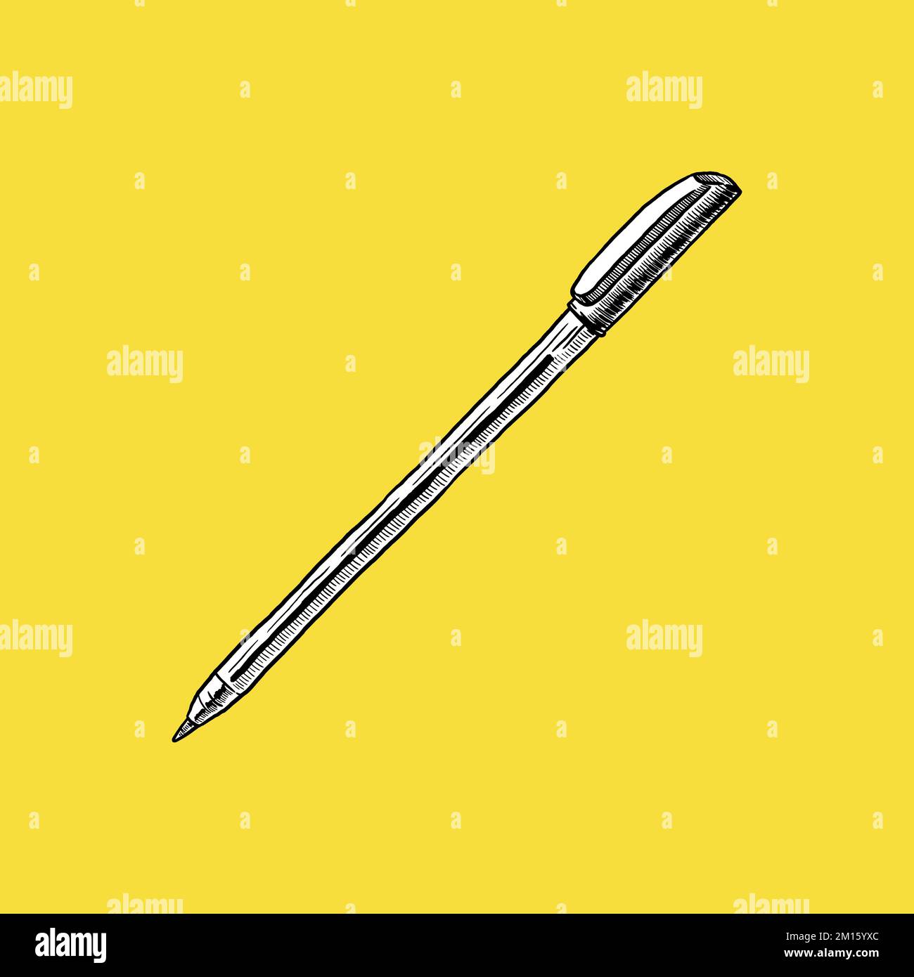 Ball Point Pen Icon by Firtinali, Office Concept, Sketch and Vintage ...