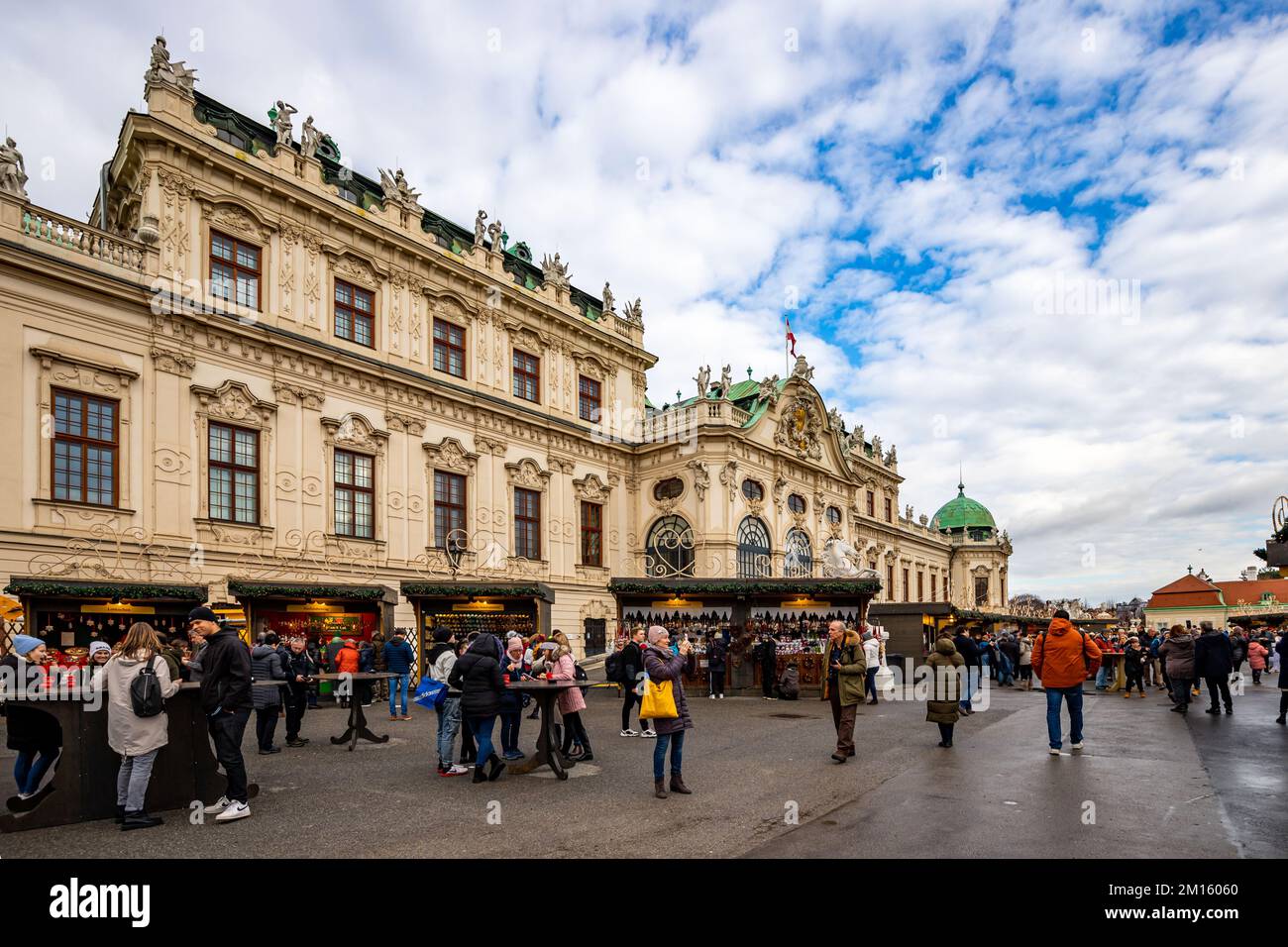 VIENNA, AUSTRIA - NOVEMBER 26, 2022: Schloss Belvedere and its ...