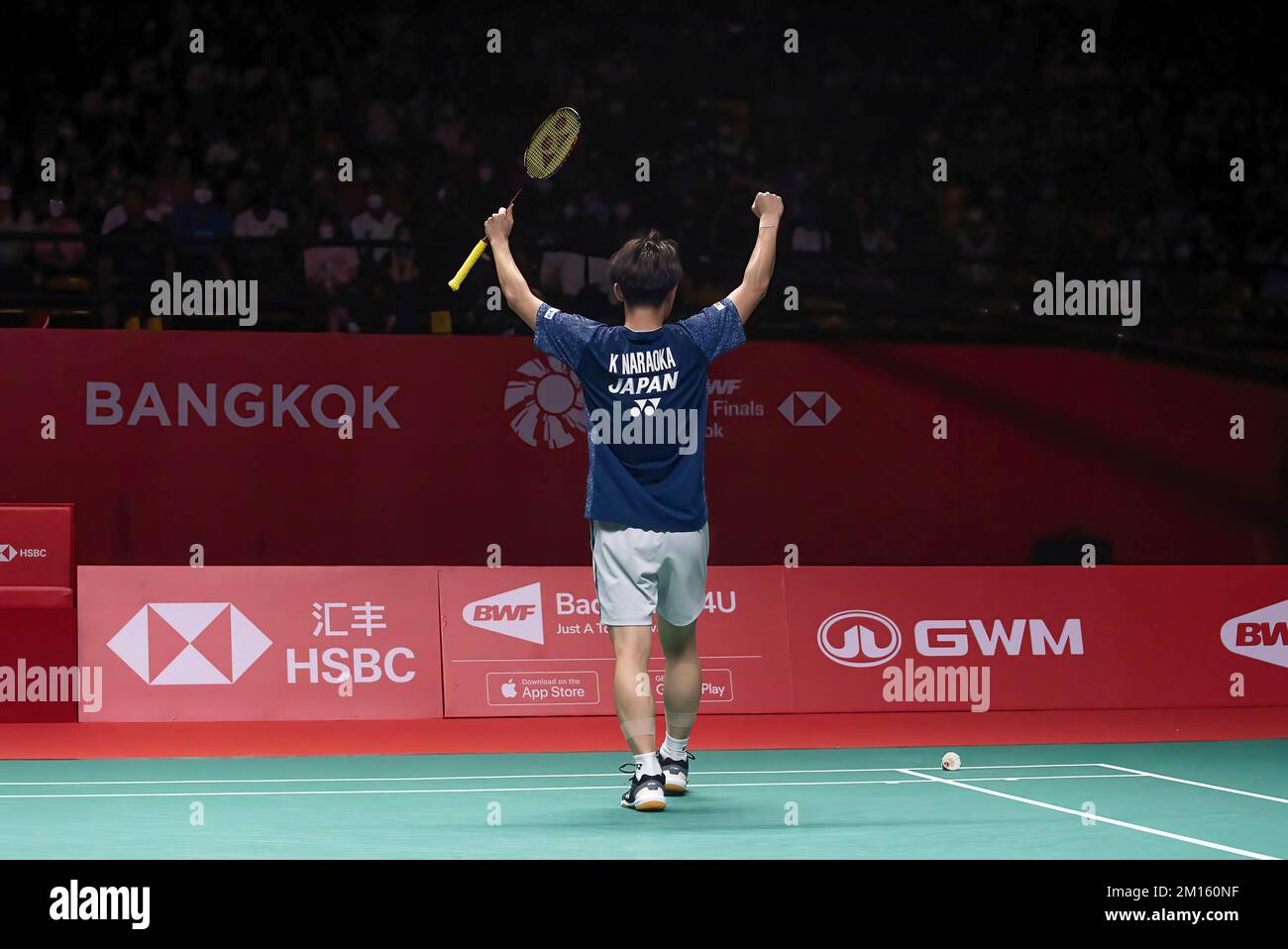 Bangkok, Thailand. 10th Dec, 2022. Kodai Naraoka of Japan plays against ...