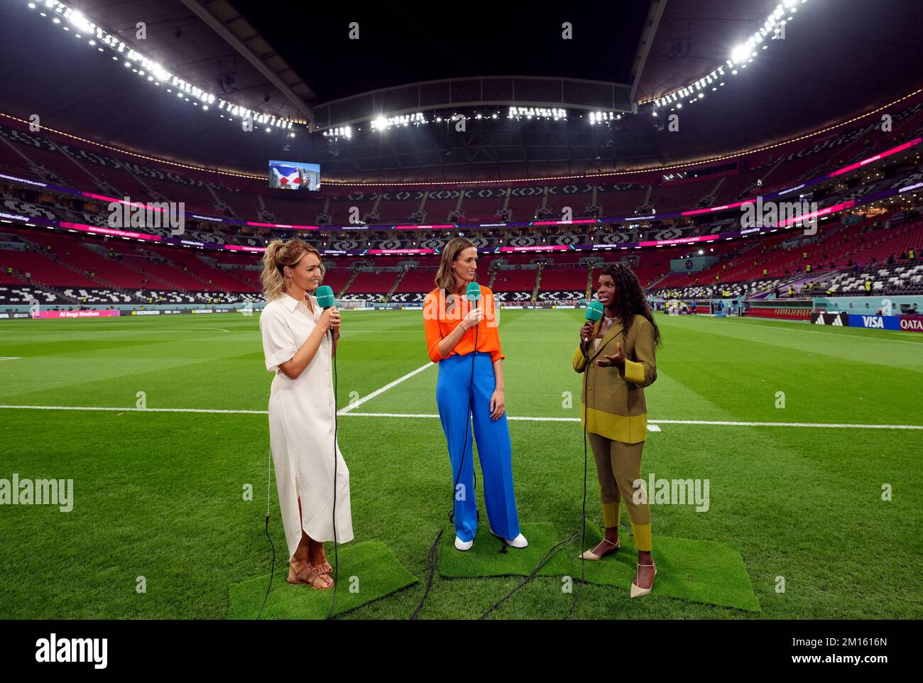 ITV Sports Laura Woods, Jill Scott and Eniola Aluko ahead of the FIFA ...