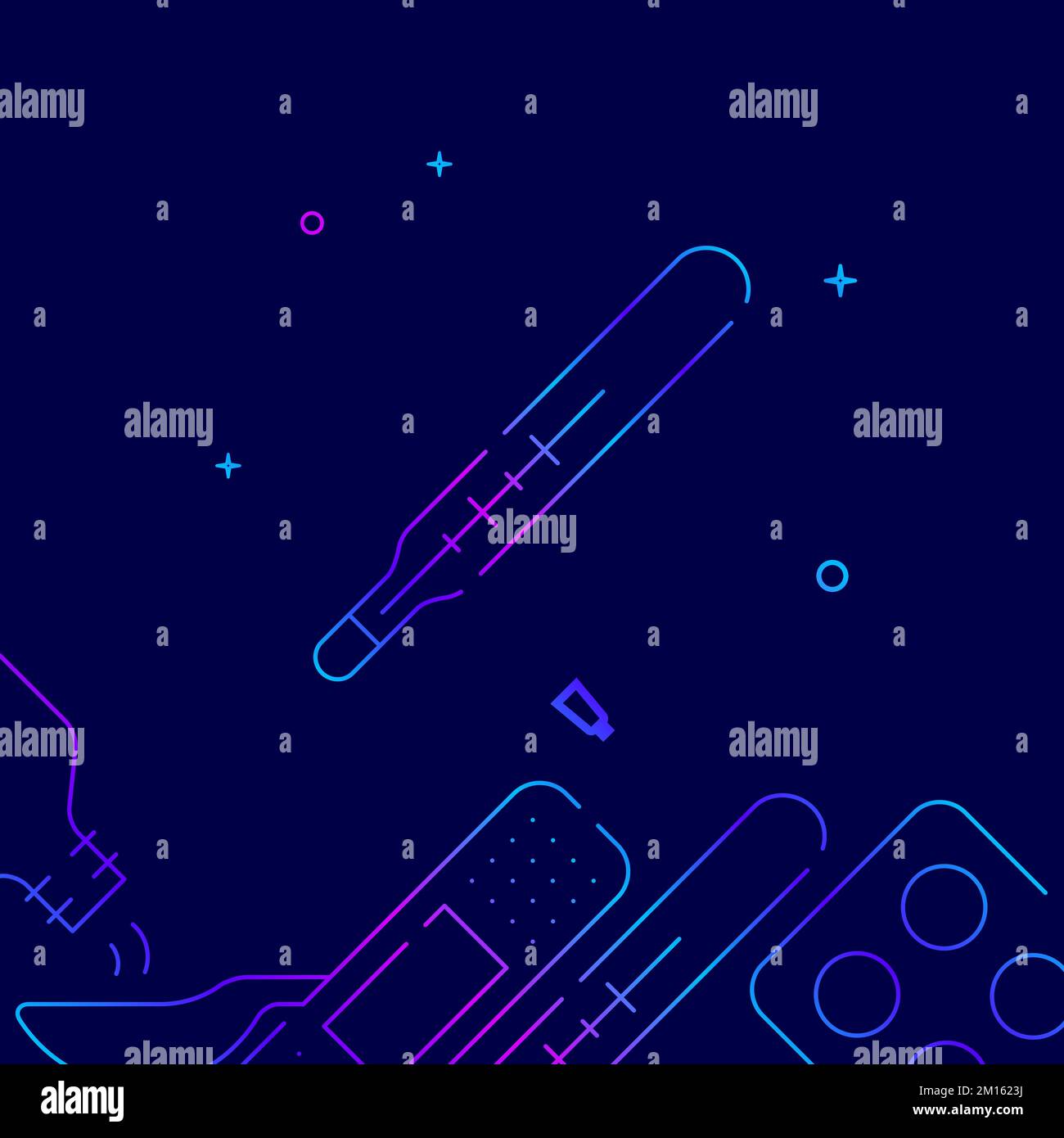 Thermometer icon button isolated on hi-res stock photography and images ...