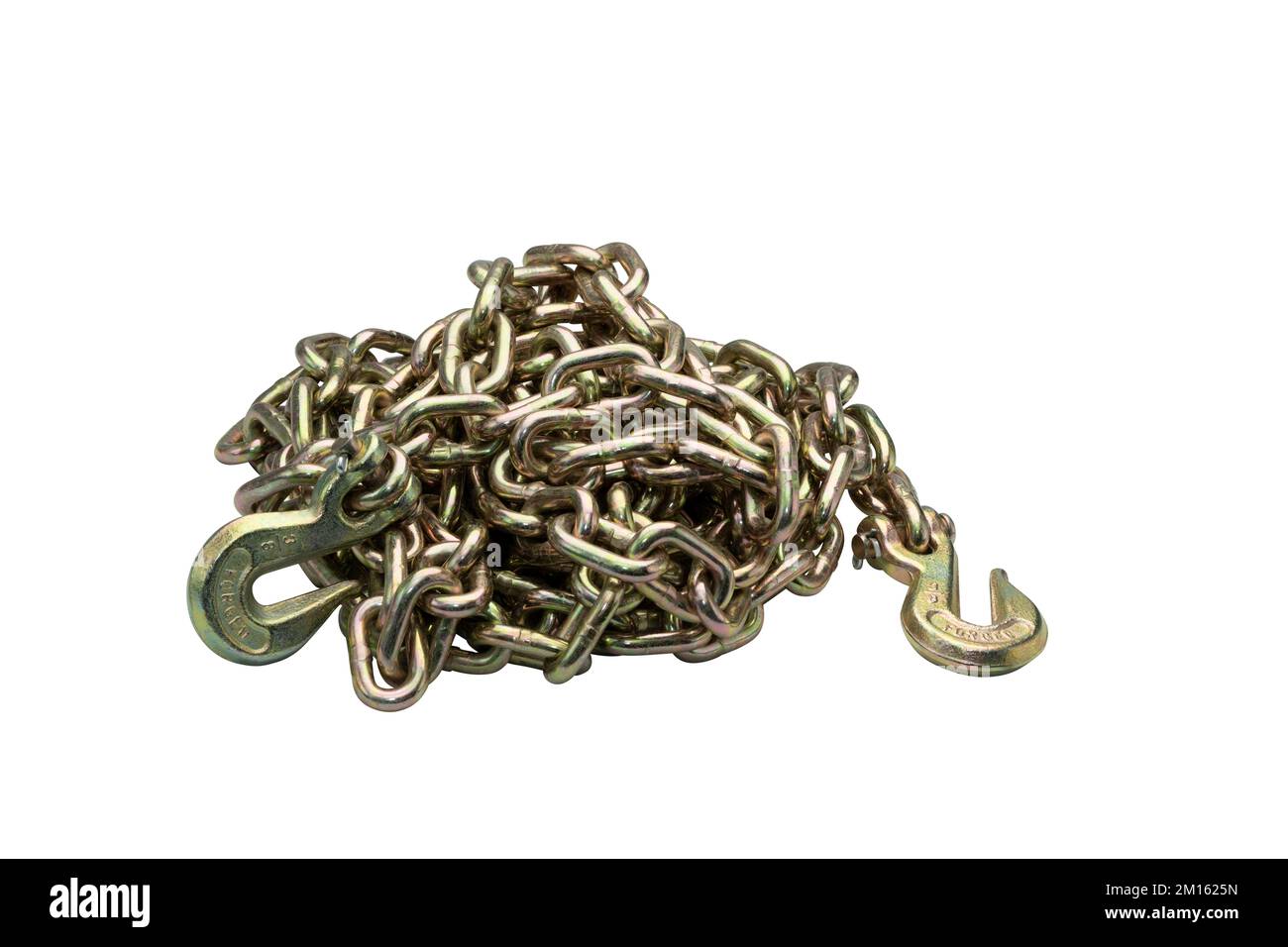A cargo chain isolated on a white background Stock Photo - Alamy