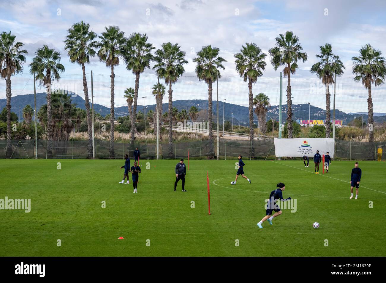 Illustration picture taken during a training session at the winter ...