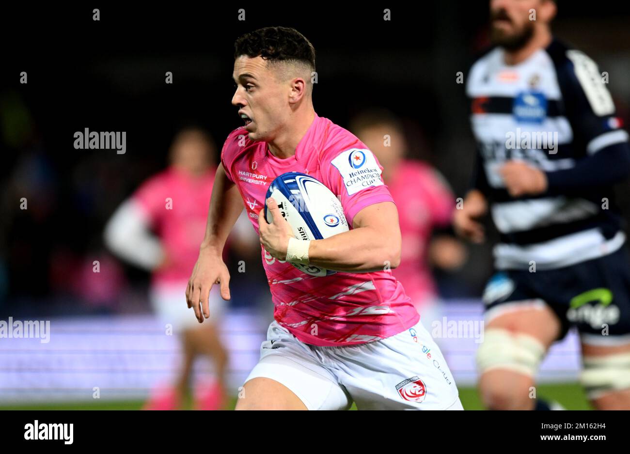 Gloucester's Charlie Chapman scores the winning try of the game during ...