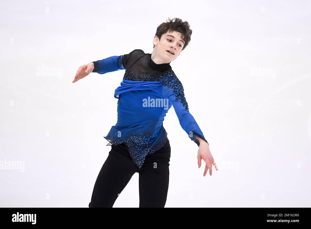 Turin, Italy. 10 December 2022. Lucas Broussard of USA competes in the ...
